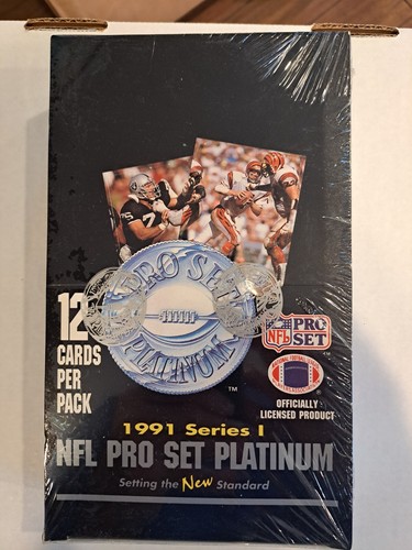 1991 PRO SET PLATINUM SERIES 1 NFL FOOTBALL - FACTORY SEALED BOX 36 ...