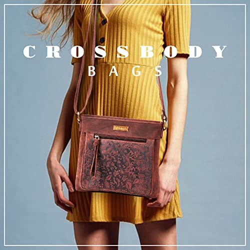 Valenchi Genuine Leather Crossbody Handbag for Women - Shoulder Brown ...