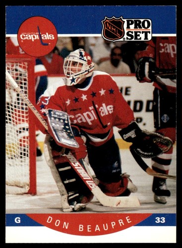 1990-91 Pro Set Don Beaupre Washington Capitals #307 | eBay