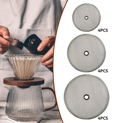 4x French Press Filter Adults Stainless Steel Mesh for Home Office ...