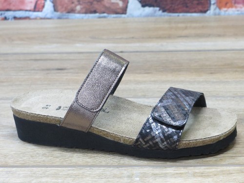 Women's NAOT Althea Hook & Loop Sandal Metal/Radiant Copper Leather ...