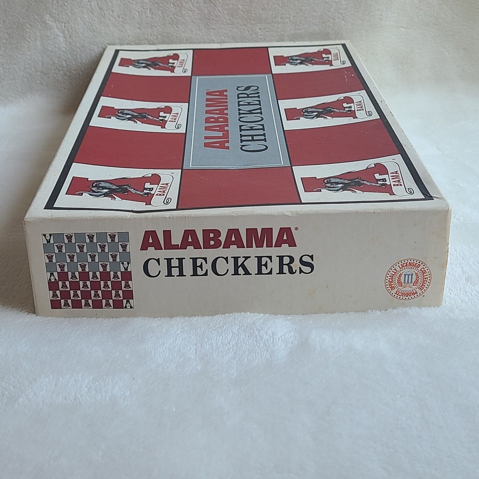 Vtg '94 Alabama Collegiate Football Helmet Checkers Board Game Bama ...