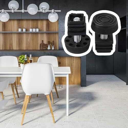 10PCS Thread Black Plastic Furniture Chair Leg Plug Blanking End Caps ...