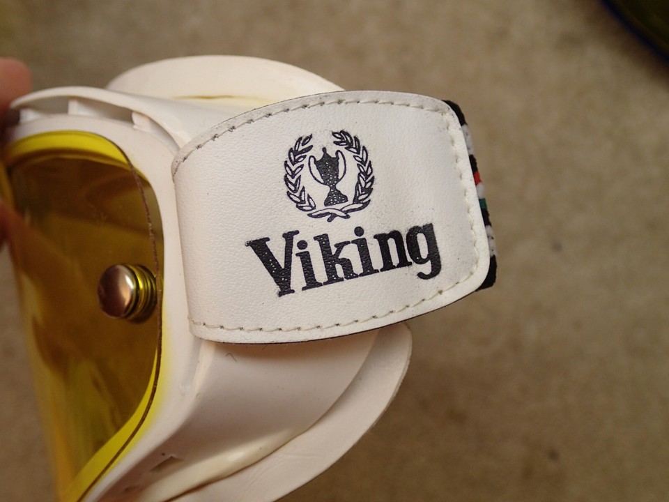 Baruffaldi Vintage Motorcycle Goggles Red Blue White Black Bid on 4 NOS ...