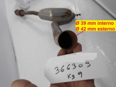 Ford Sierra OHC Mid Engine Exhaust Muffler Without Catalyst | eBay