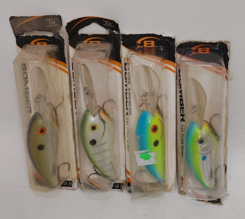 (4) Bomber Fat Free Shad #7 Crankbait Fishing Lures Lot of 4 | eBay