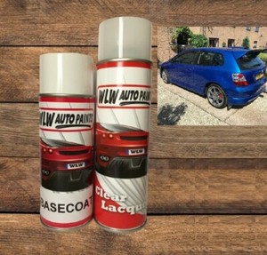HONDA VIVID BLUE B520P 2K SOLVENT BASECOAT MIXED AEROSOL SPRAY PAINT | eBay