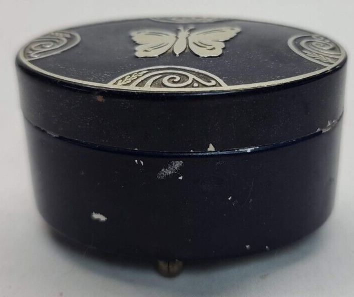 Vintage No 21 Powder Lucretia Vanderbilt Rachel Boudoir Tin Box Silver ...
