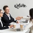 Welcome Metal Sign, Black Cutout Wall Decor,12 Inch welcome 1 | eBay