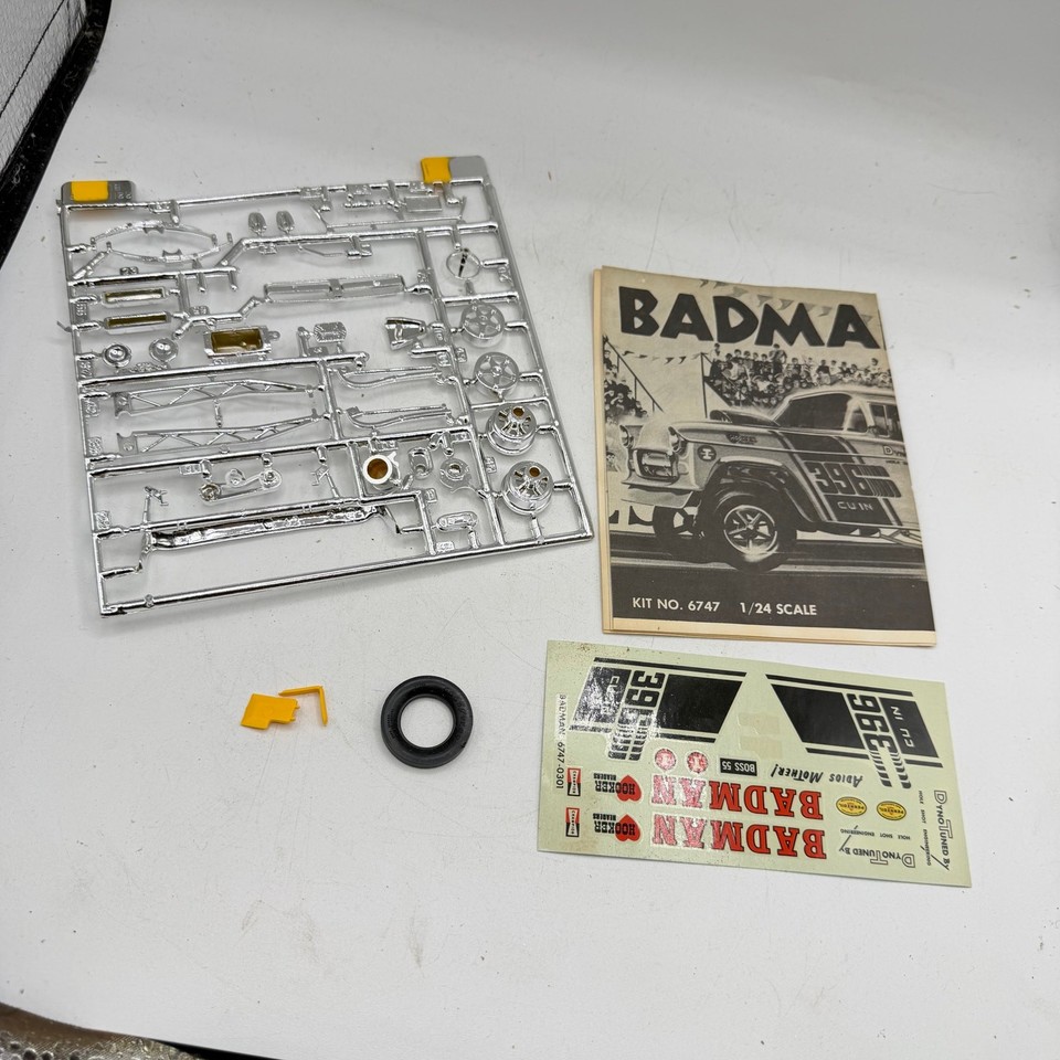 Vintage Monogram "Badman" 1955 Chevy Bel Air Hardtop Gasser plastic ...