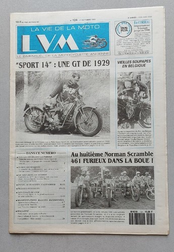 LA VIE DE LA MOTO LVM Numéro 124 Octobre 1993 | eBay