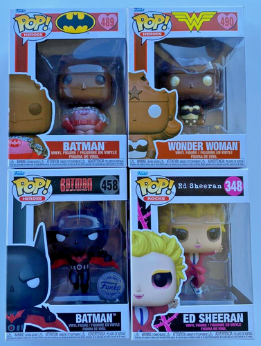 Batman Beyond Wonder Woman Valentines Chocolate Ed Sheeran Funko Pop Vinyl Dolls | eBay