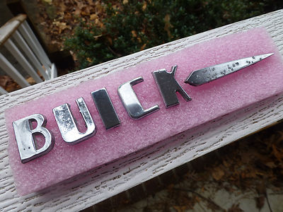 1957 Buick Roadmaster script emblem badge ornament letters | eBay