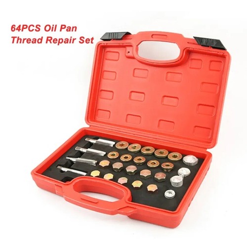64pcs Oil Pan Thread Repair Kit Sump Gearbox Drain Plug Tool M13 M15 ...