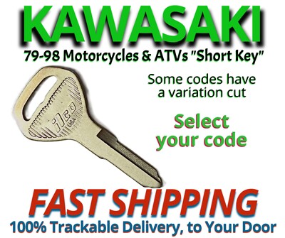 Kawasaki Motorcycle ATV Keys Replacement Key Z5001-Z5250 Short Version ...