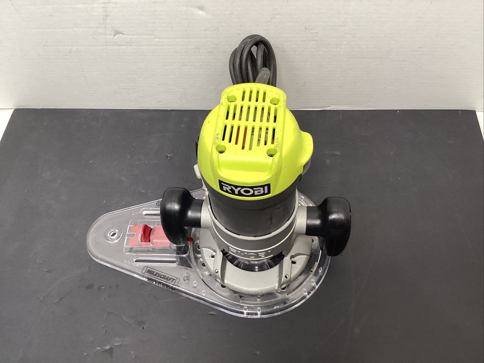 RYOBI 1-1/2" Corded Peak Fixed Base Router R163G R163GVN w/OFFSET BASE ...