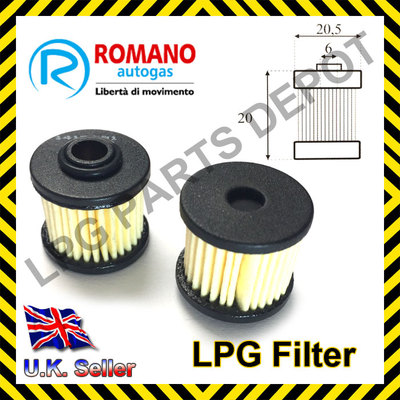 LPG GPL Autogas Liquid Gas Filter ROMANO solenoid reducer ...
