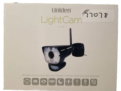 Uniden ULC58 Wireless LightCAM Security Camera Night Vision - UDRC57HD ...