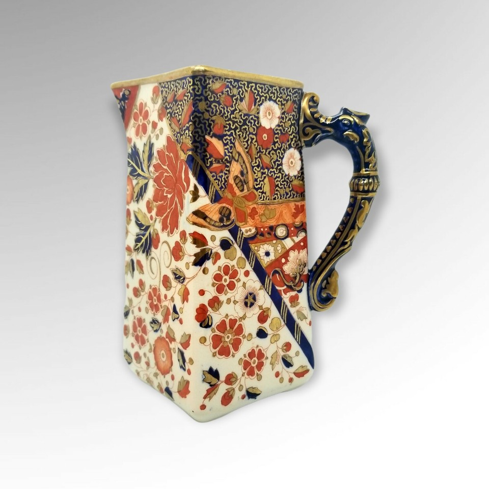 Antique 1880's Old Derby Chinoiserie Imari English Square Ridgway ...