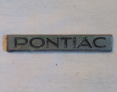 Original OEM GM Pontiac Badge Emblem Nameplate Logo 3" x 1/2" | eBay