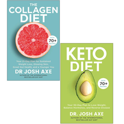 Dr Josh Axe 2 Books Collection Set,The Collagen Diet,Keto Diet ...