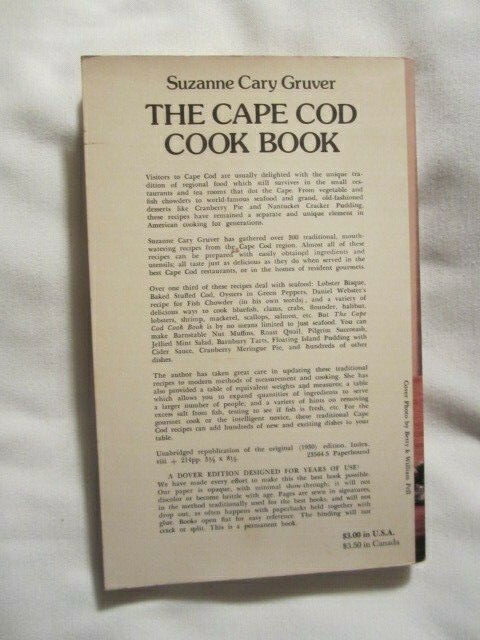 Dover Cookbooks: The Cape Cod Cookbook by Suzanne C. Gruver (1977 ...