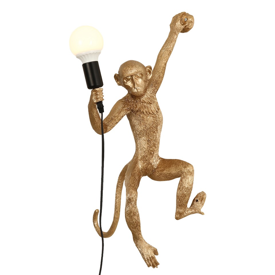 Modern LED Wall Lamps Monkey Sitting Lamp Outdoor Wall Sconce Light ...