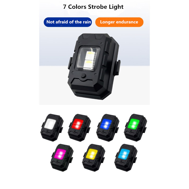 Warning Light Mini Signal Light Strobe Light 7 Colors Turn Signal ...