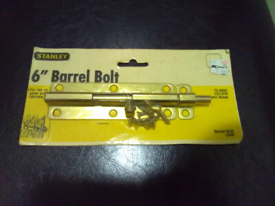 Stanley 6" Barrel Bolt - NEW | eBay