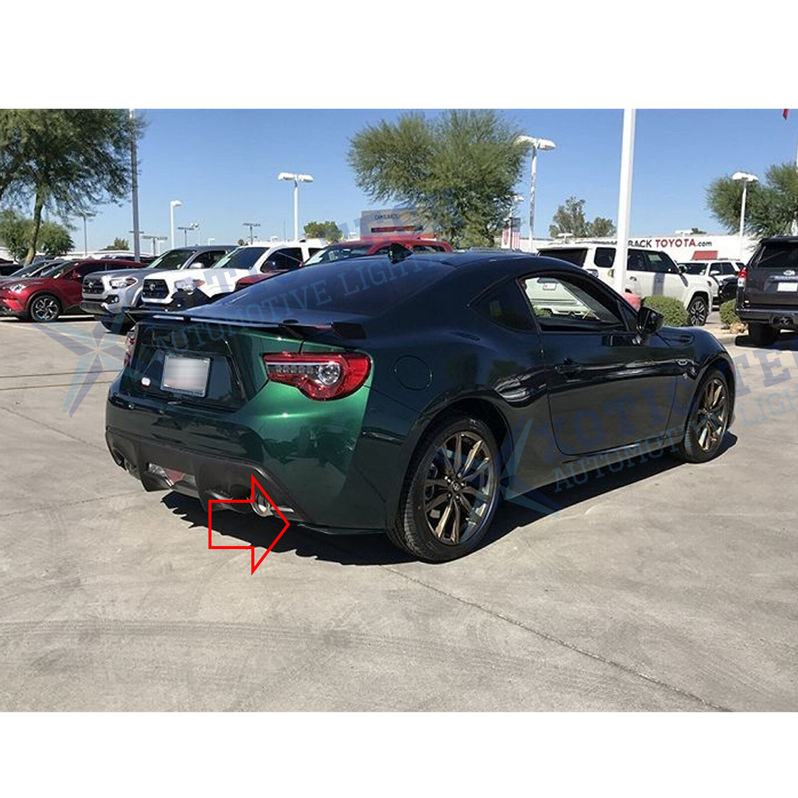 JDM Carbon Fiber Rear Bumper Diffuser Canards Splitter Lip For Toyota ...