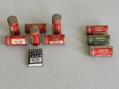 NOS Listo Green Red Black Leads No. 162 In Box Vintage LOT OF 10 New ...