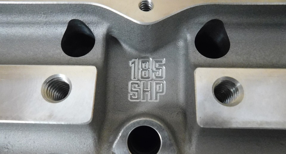 Dart 128611 SB Ford SHP Pro 1 Aluminum Heads, 185cc, 2.02/1.60, 58CC ...