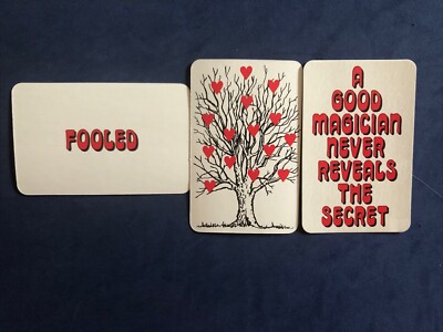 Vintage Magic Packet Trick - Tree Of Hearts Works as Replacement Cards ...