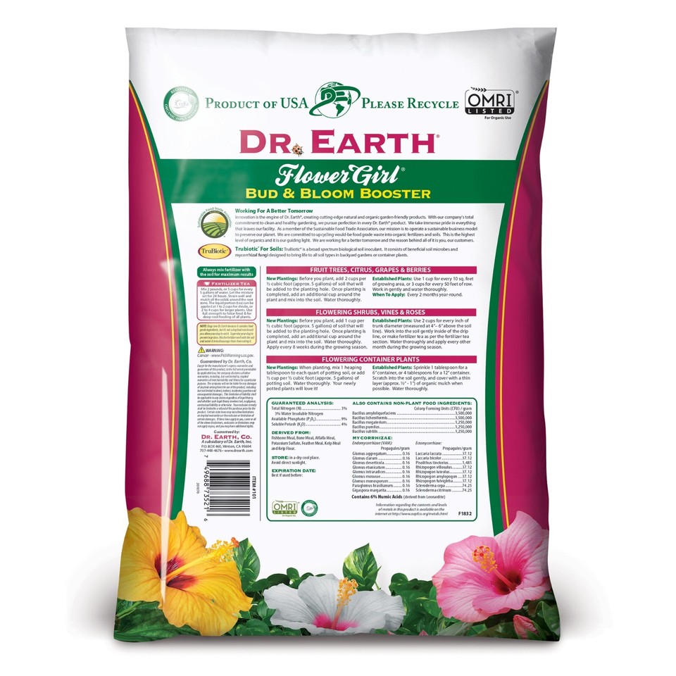 Dr. Earth, Premium Plant Food Promotes Superior Buds and Blooms ...