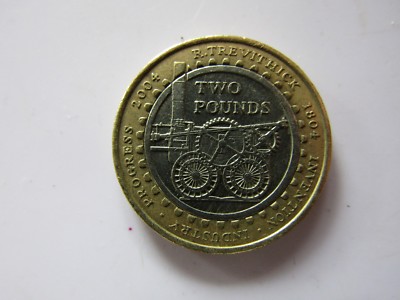 RARE Trevithick Invention steam Industry 1804-2004 £2 pound coin | eBay