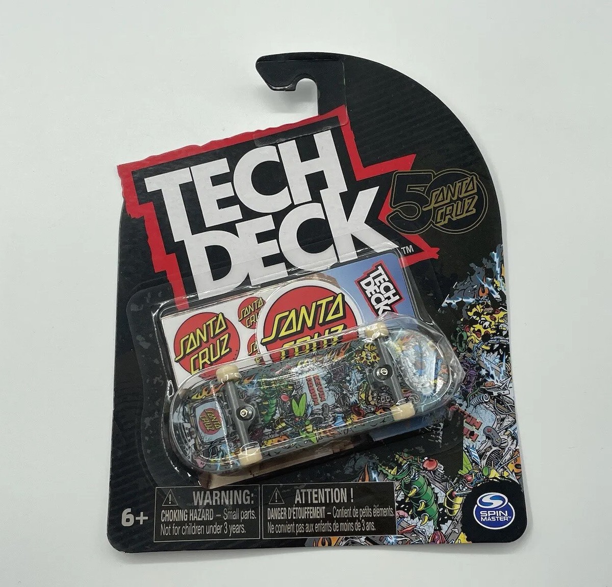 Tech Deck Ultra Rare Santa Cruz 50 Years Kevin Braun Finger Tech Deck Ultra Rare Santa Cruz 50 Years Kevin Braun Finger