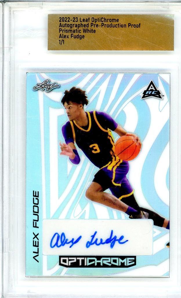 2022 Leaf OptiChrome Proof Prismatic White Alex Fudge 1/1 Auto RC | eBay