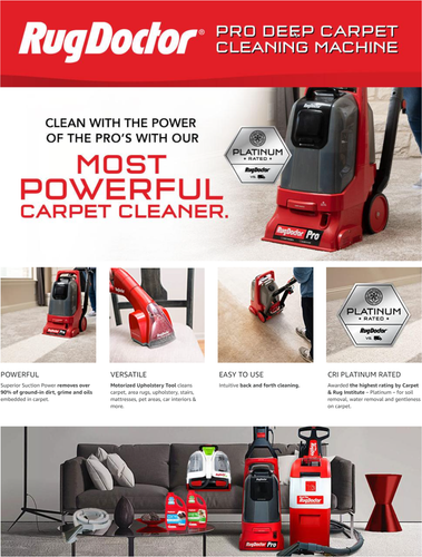 Rug Doctor Pro Deep Commercial Carpet Cleaning Machine Powerful Heavy ...