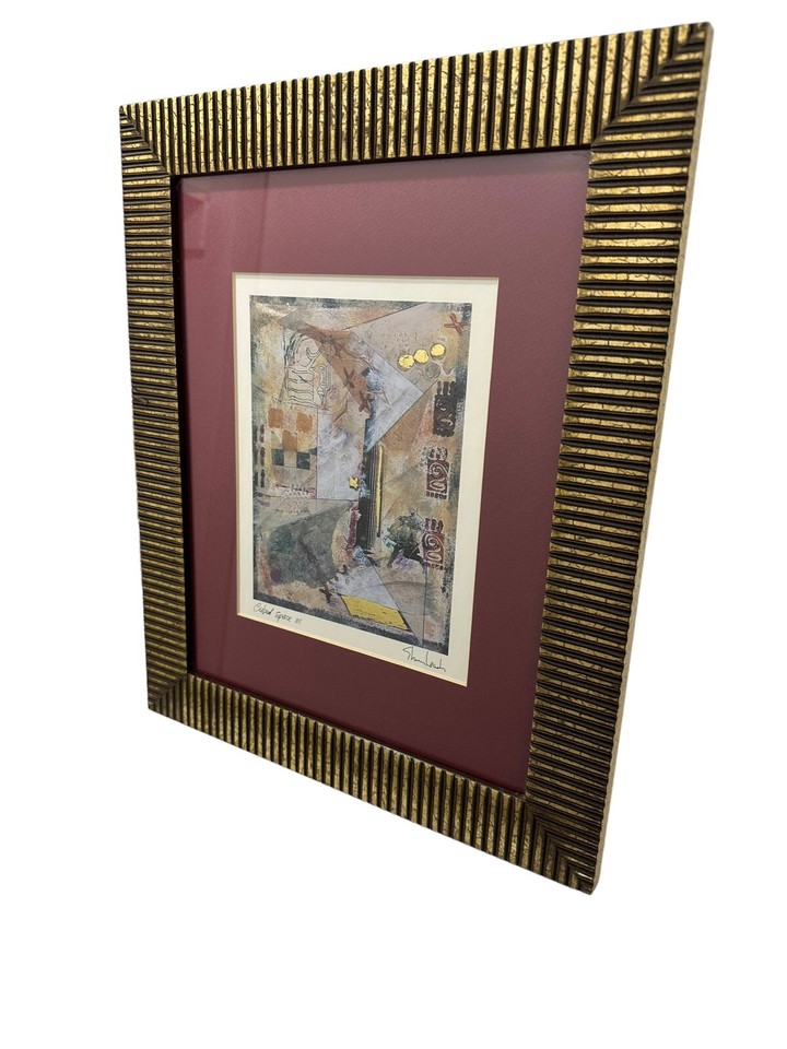 Lot Of 2 Framed Signed Shawna Leach Cubic Art Cubed Space II And III | eBay