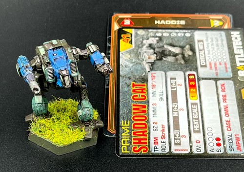 Battletech Shadow Cat Painted Mech Miniature with Alpha Strike Cards Catalyst | eBay