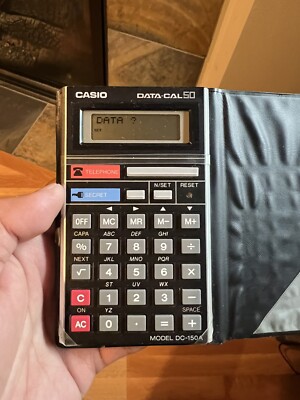 Vtg Casio Data-Cal 50 Model DC-150A Vintage Pocket Calculator | eBay