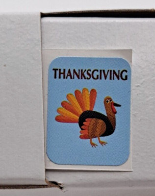 DEMCO 500 Pcs Thanksgiving Turkey Stickers 1.5" Label Sticker Roll ...