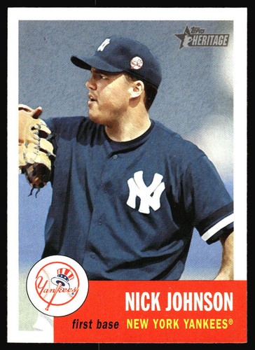 2002 Topps Heritage Nick Johnson #207 New York Yankees | eBay