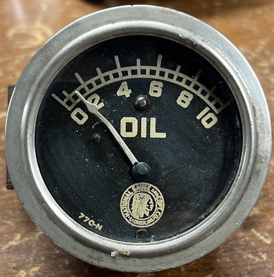 Antique National Gauge Oil Pressure Motometer 1919-1928 Buick Nash 770 ...