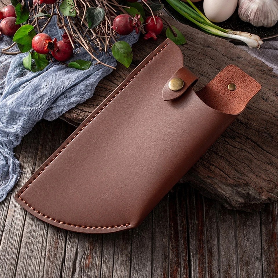 Meat Cleaver Cover Leather Chef Chopper Guard Cleaver Protector ...