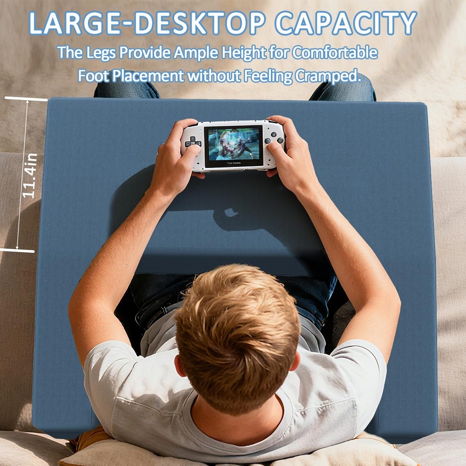 Lap Pillow Desk - Gaming Pillows for Lap,Machine Washable Reading&Book ...