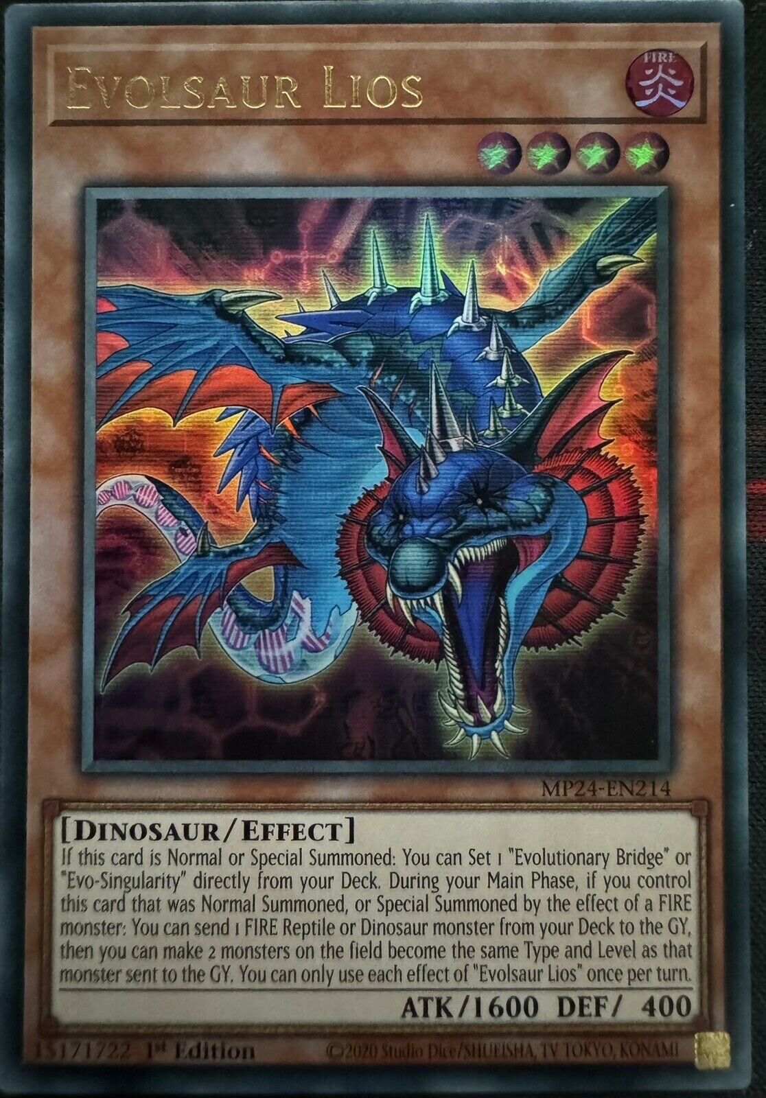Yu-Gi-Oh! - Evolsaur Lios - MP24-EN214 - Ultra Rare - 1st E | eBay