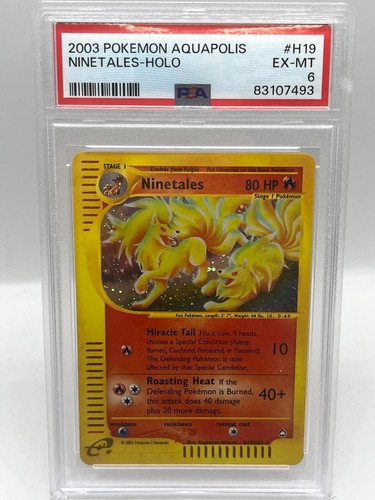Ninetales H19/H32 Aquapolis Holo Rare eReader Vintage Pokemon TCG Card ...