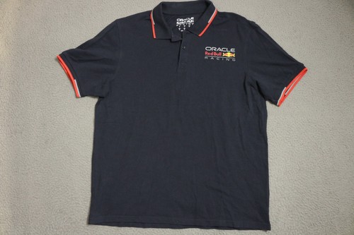 Red Bull Oracle Racing Team Polo Shirt Mens Large Blue Team Issued | eBay