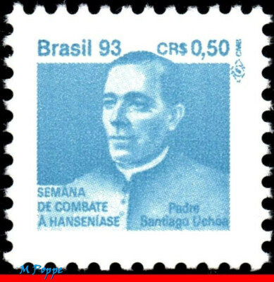 RA29 BRAZIL 1993 HANSEN DISEASE, LEPROSY, HANSENIASIS, FR. S. UCHOA MI ...